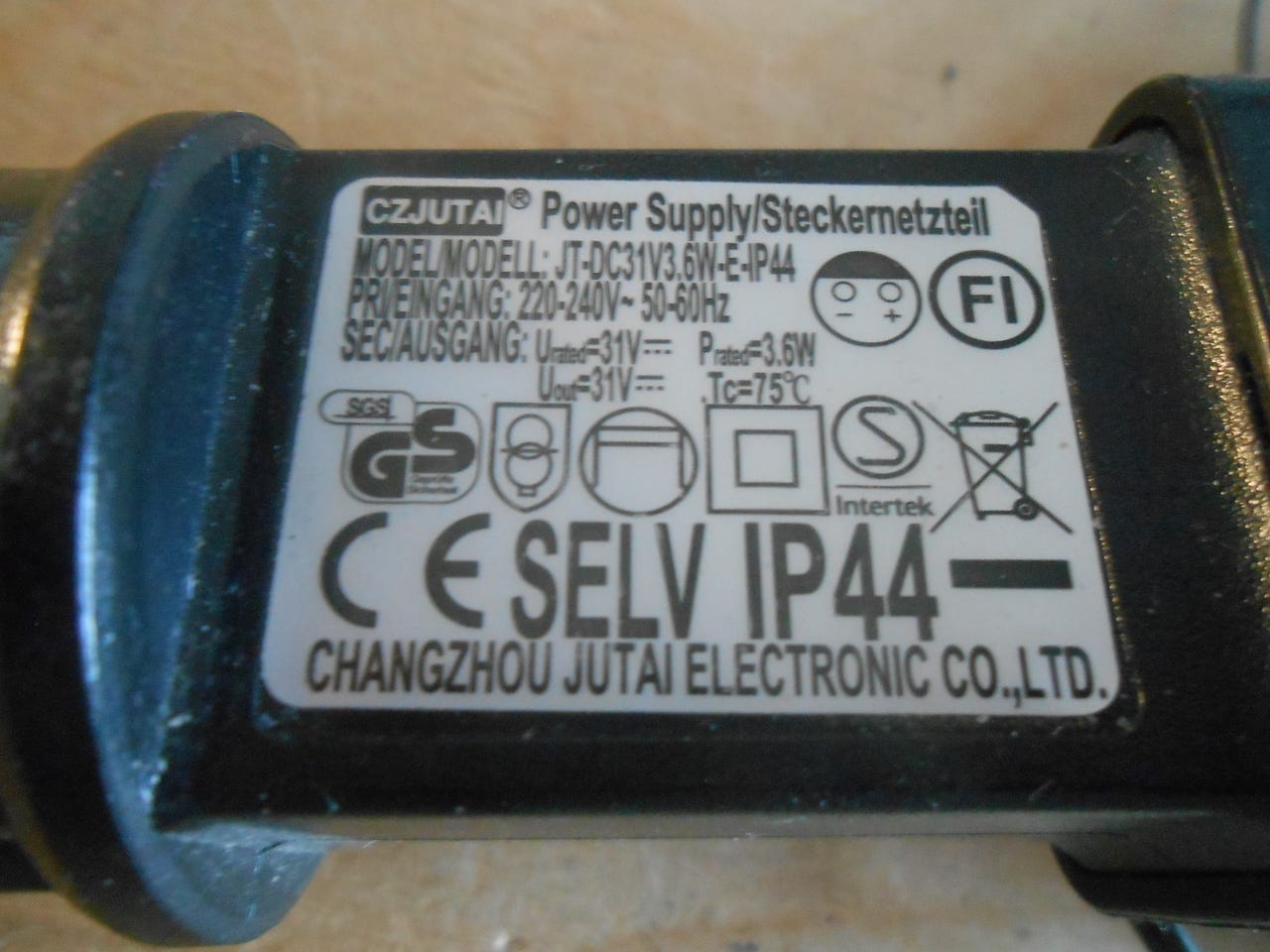 CZJUTAI JT-DC31V3.6W-E-IP44 -virtalähde/muuntaja/power supply | Tori