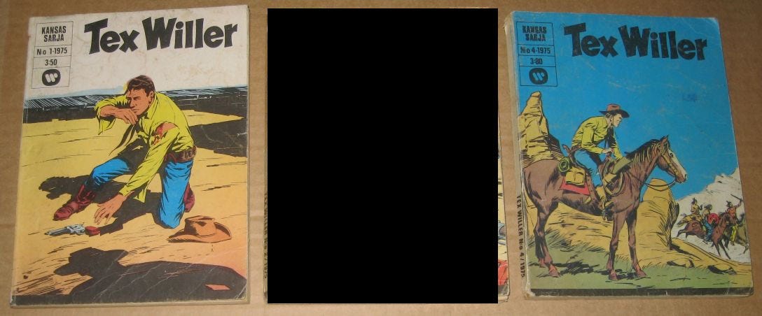 Tex Willer (11 kpl), Tex Willer suuralbumit (5 kpl) | Tori