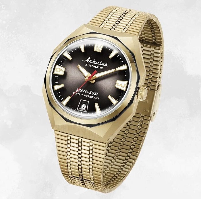 Arbutus - Automatic - Gold Edition - 8215 Cal. - Acrylic - Rare - NEW ...