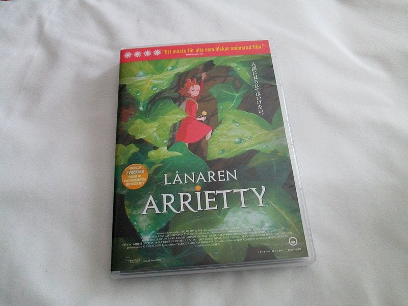 DVD Arrietty (Kätkijät), kuin uusi, Anime, Japani | Tori