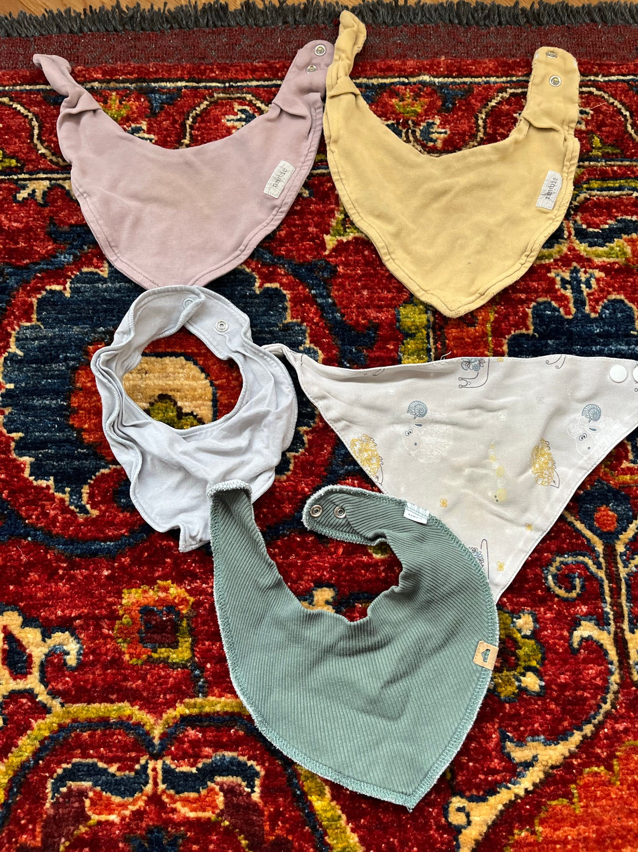 Set 5x baby triangle bibs | Tori