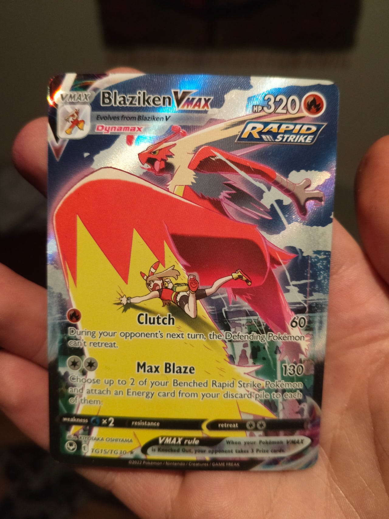 Blaziken VMAX #TG15/30 Pokémon-kortti Rapid Strike | Tori