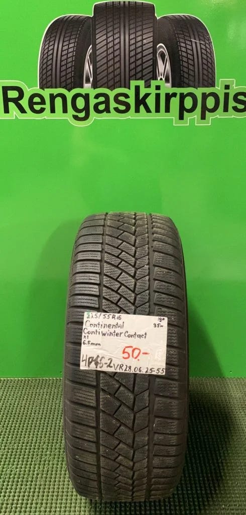 225/55R16 Continental ContiWinterContact 95H kitka 6,5mm DOT19 1KPL | Tori