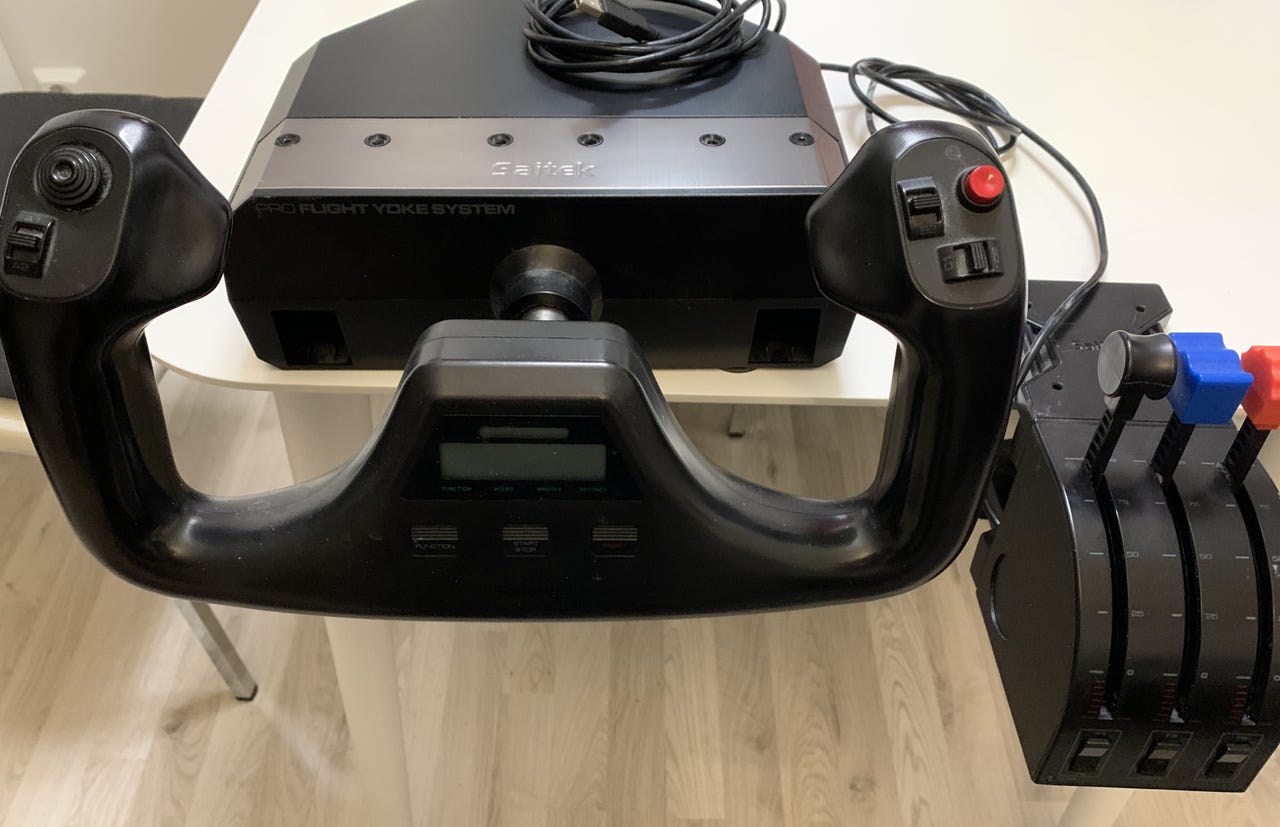 Logitech Saitek Flight Control System lentosimulaattori ohjain | Tori