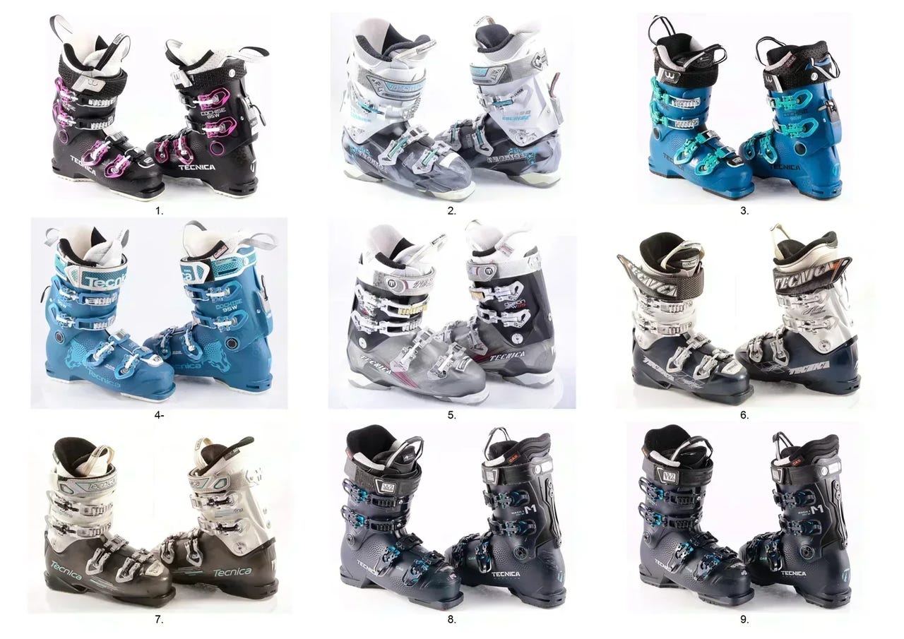 Naisten laskettelumonot TECNICA COCHISE 85 W, DEMON 95 W, FLING INFERNO ...