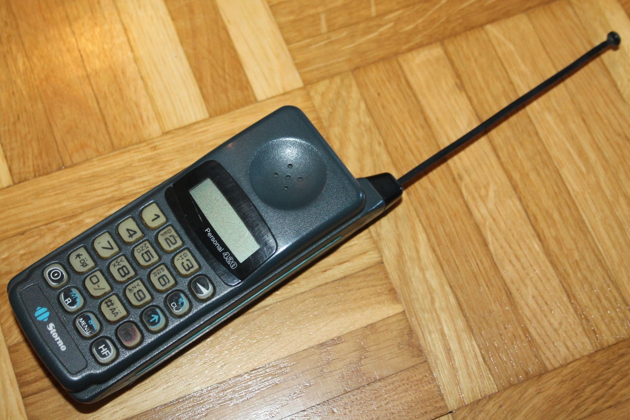 90-luvun alun vintage Motorola Storno Personal 420 kännykkä antenni ...