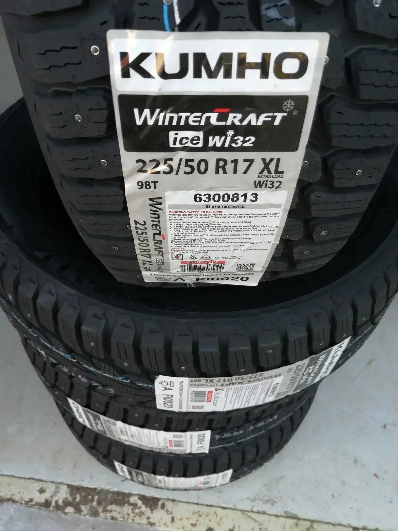 225/50R17 KUMHO nastarenkaat sis työt | Tori