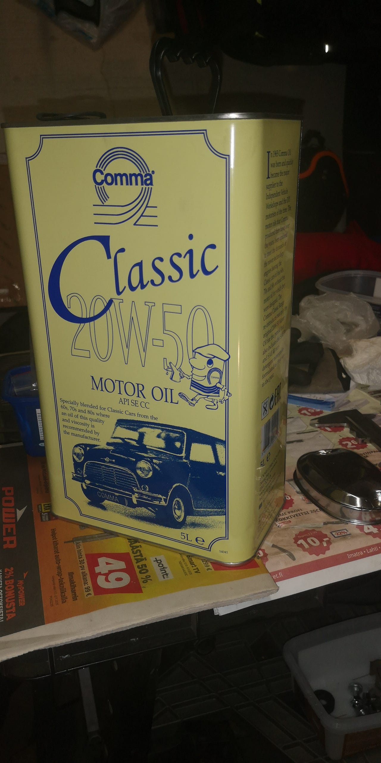 Classic Motor Oil 20W-50 5 l moottoriöljy 3 litraa | Tori