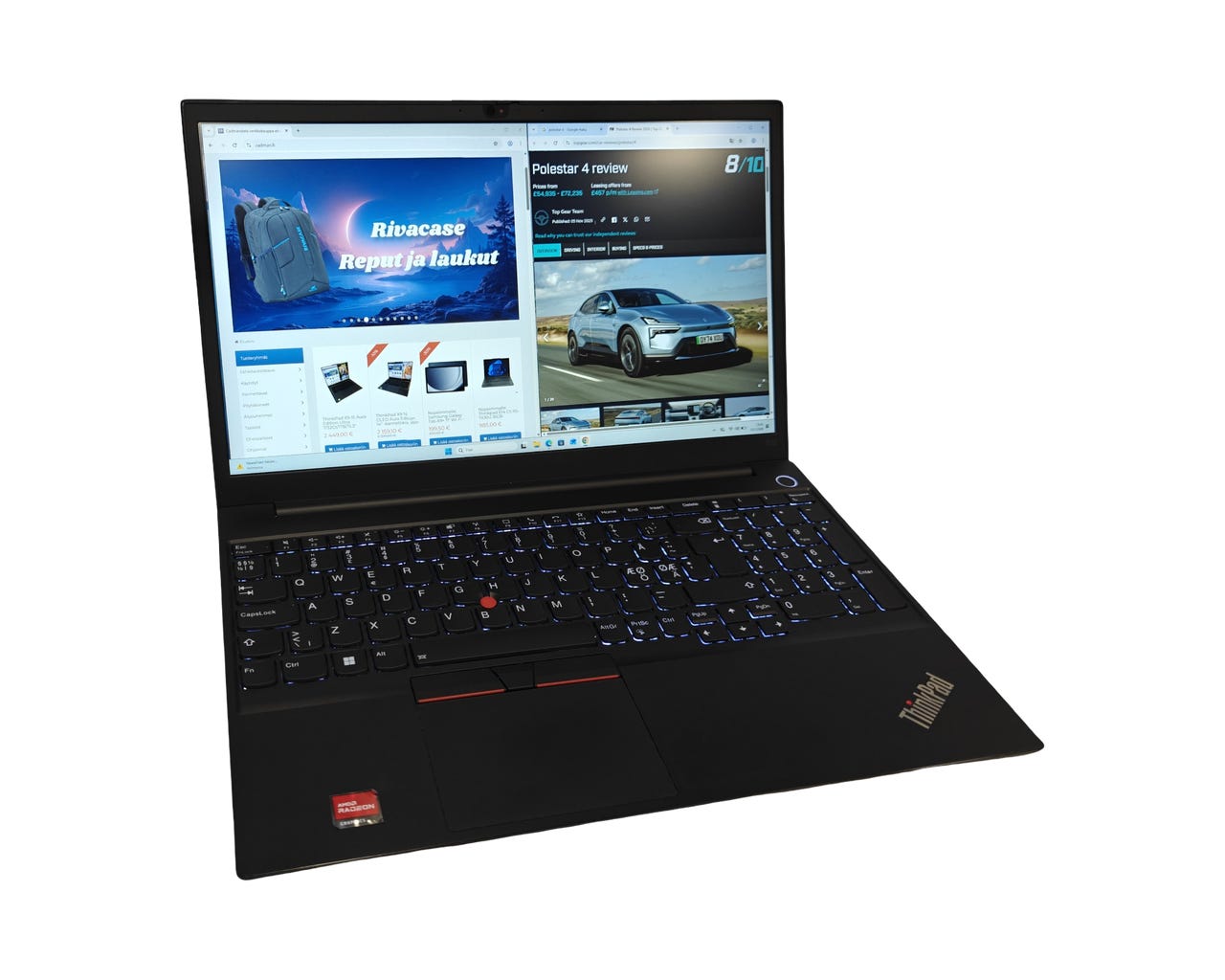 Nopeimmalle: Thinkpad E15 G3 Ryzen7-5750U 15.6" 16GB/512SSD/11P 12kk ...