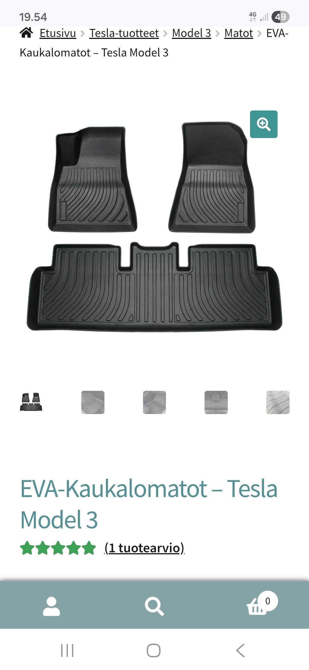 Tesla Model 3 kaukalomatot | Tori