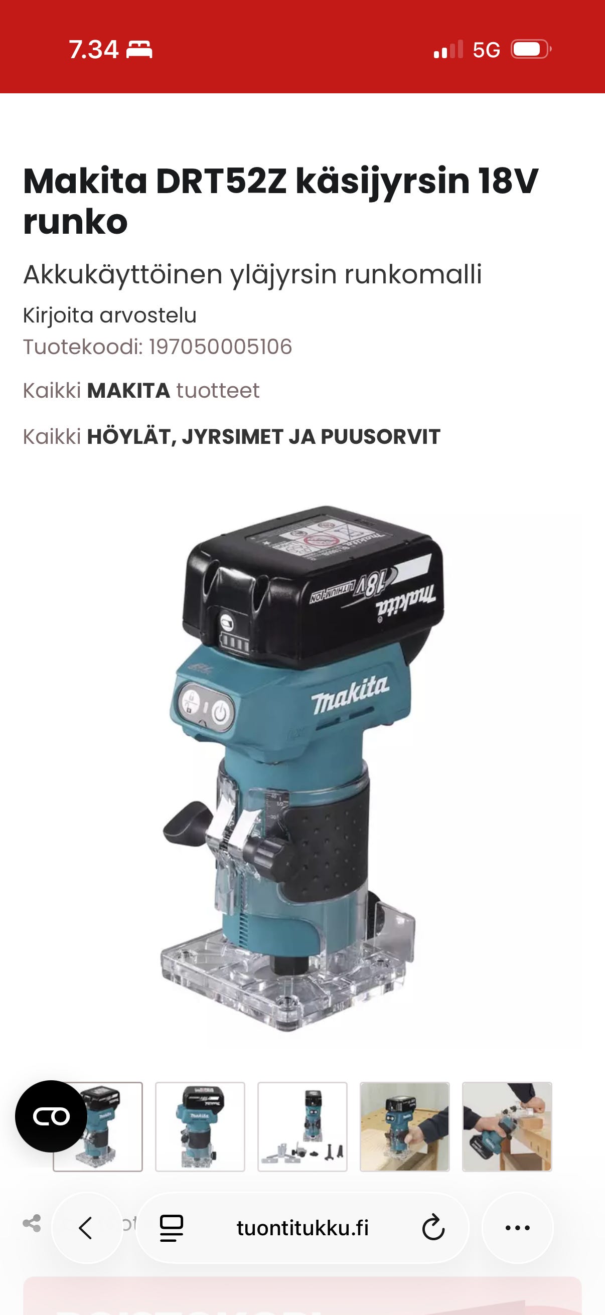 Ostetaan makitan jyrsin | Tori