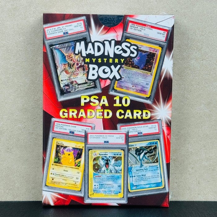 Pokémon Mystery box - Madness Mystery Box PSA 10 - Graded Card ...