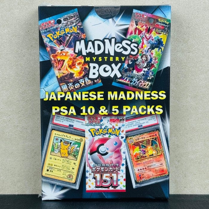 Pokémon Mystery box - Madness Mystery Box - Japanese Madness PSA10 & 5 ...