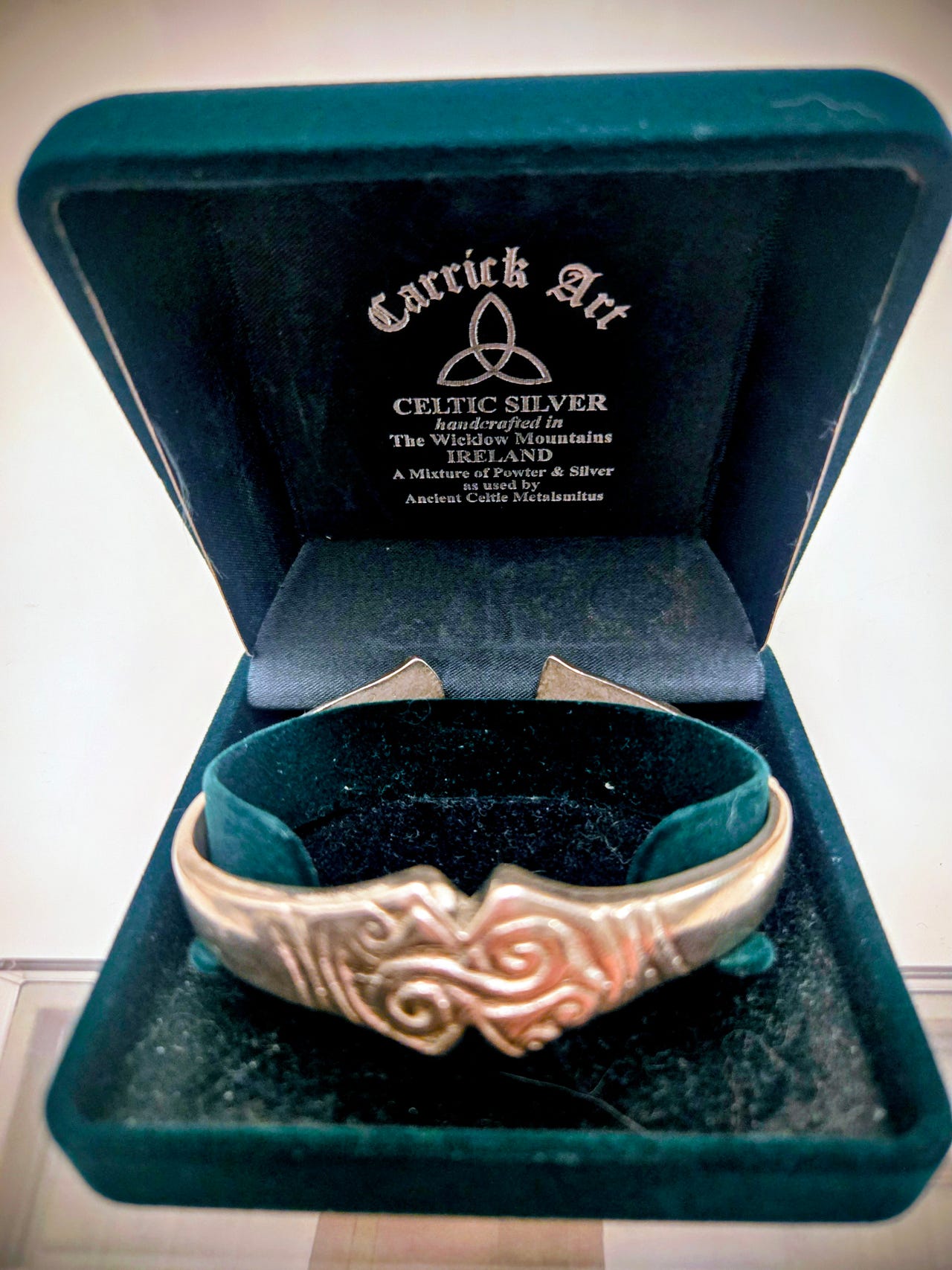 Vintage Carrick Art kelttiläinen rannekoru (Celtic Silver, käsintehty ...