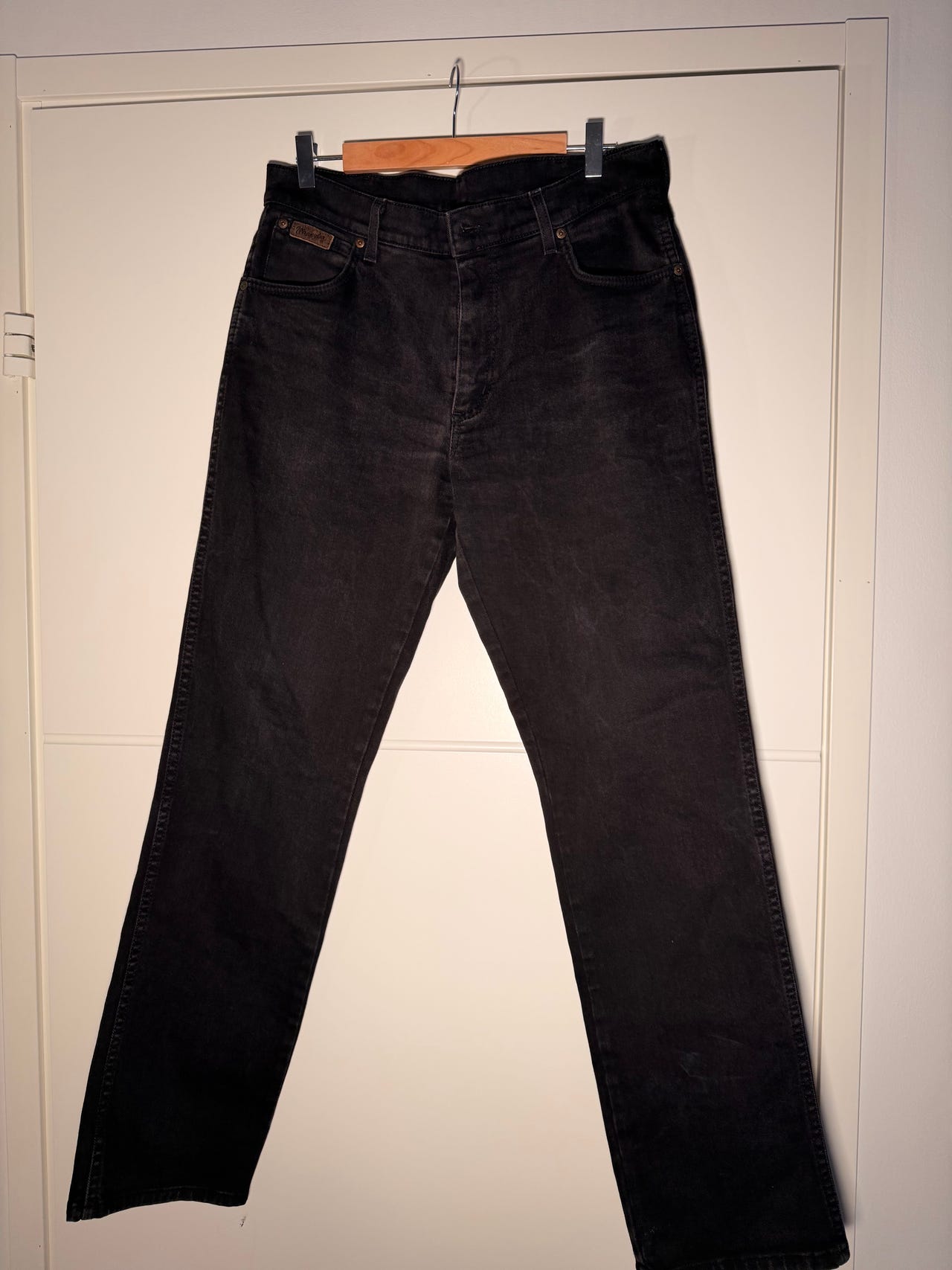 Vintage Wrangler Texas Stretch jeans – black/charcoal wash (W34 L34) | Tori