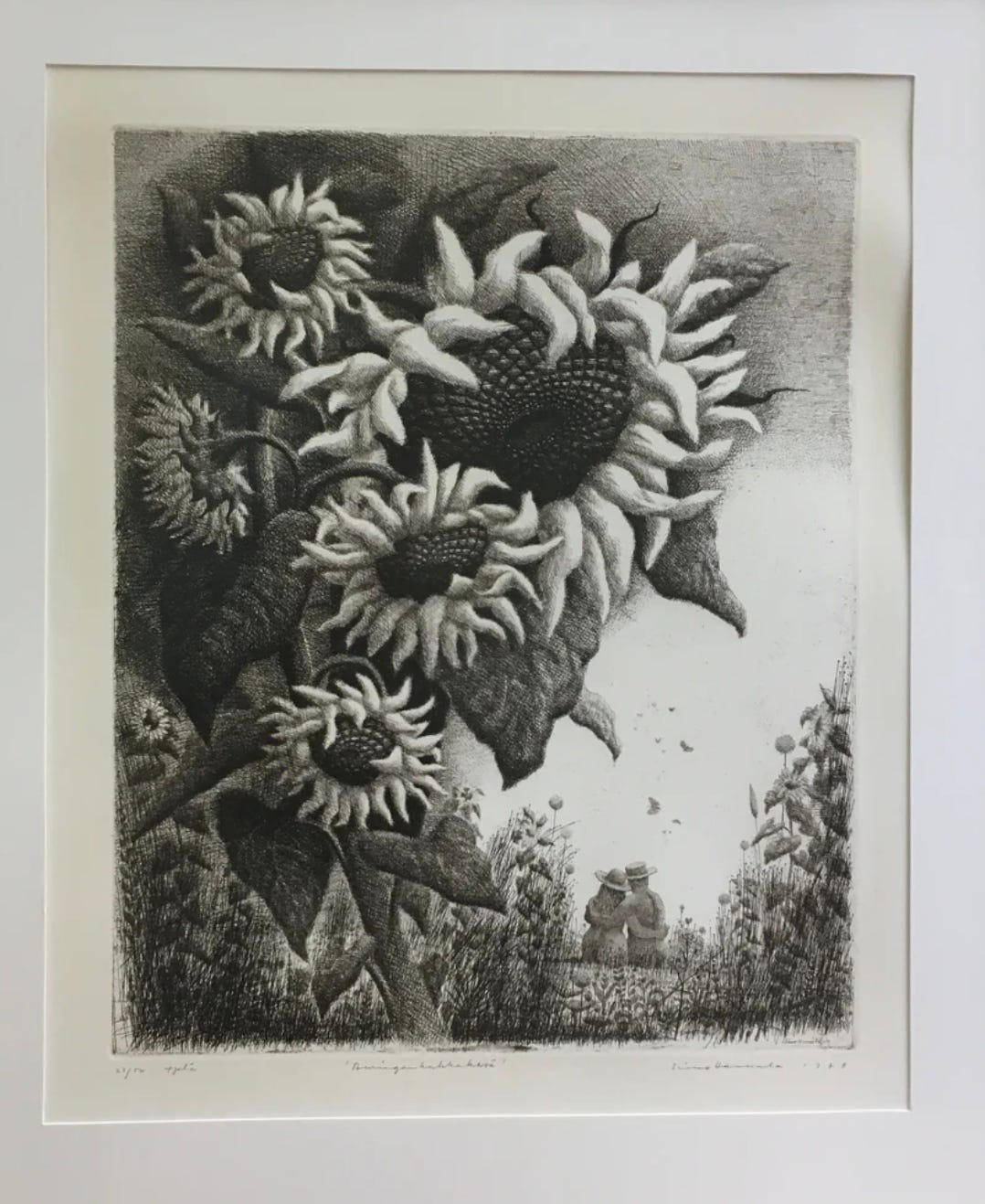 Ostetaan Simo Hannulan grafiikka Auringonkukkakesä | Tori