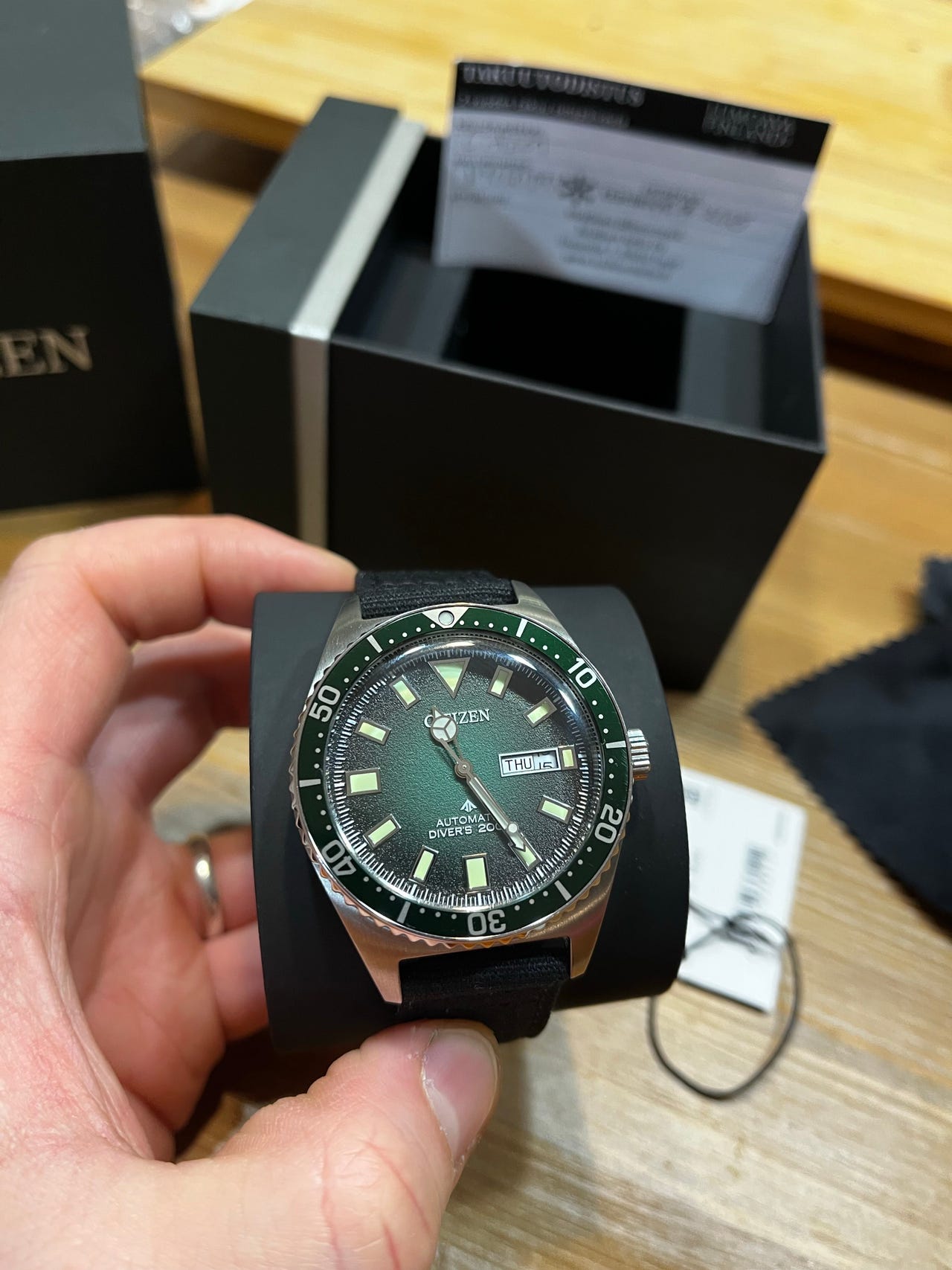 Citizen Promaster Challenge Marine Automatic Diver green NY0121-09X | Tori