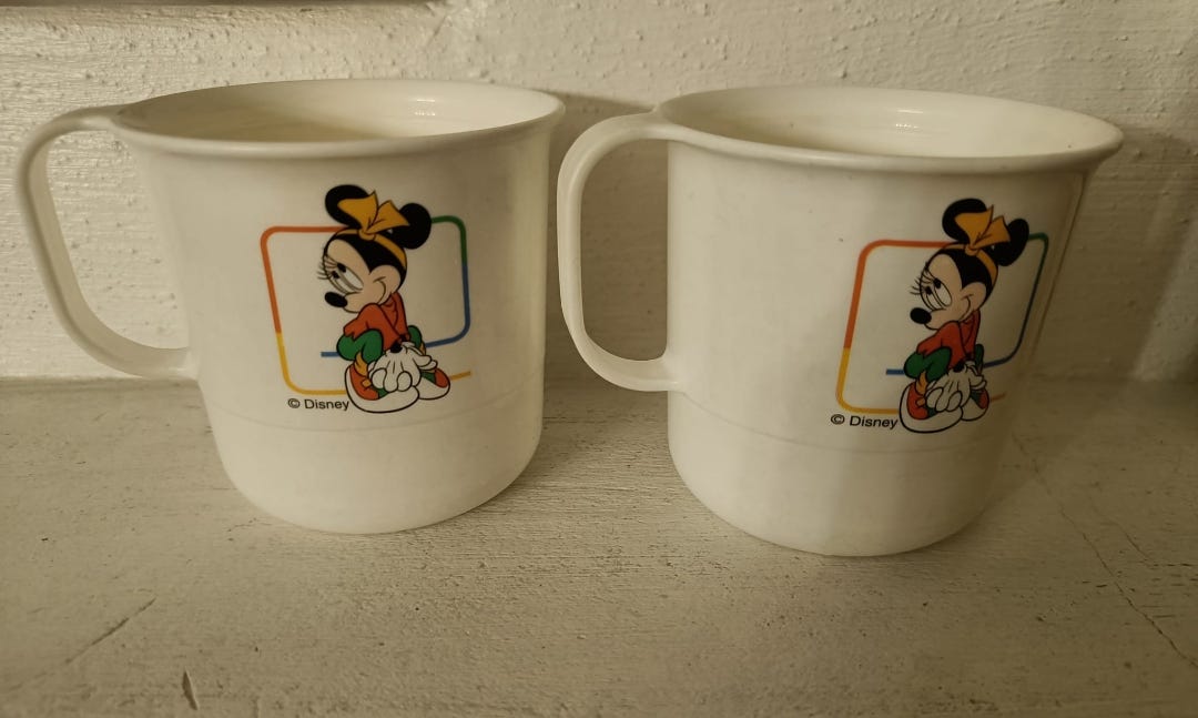 Tupperware Disney Minnie Mouse muovimukit 2 kpl | Tori