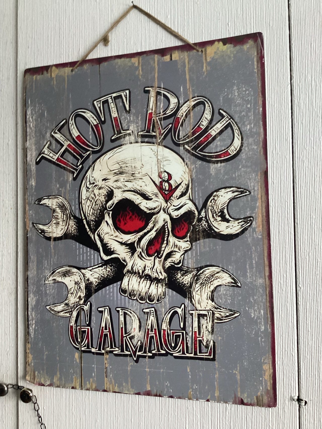 Hot Rod Garage peltikyltti mainos kyltti Bar pub äijäluola USA | Tori