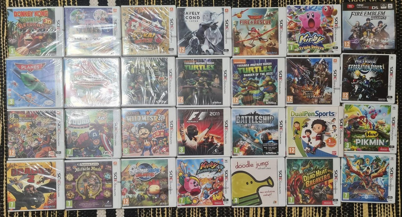 Myydään 28 Nintendo3DS-pelin kokoelma (hinnoiteltuina, pelit uusia ja ...