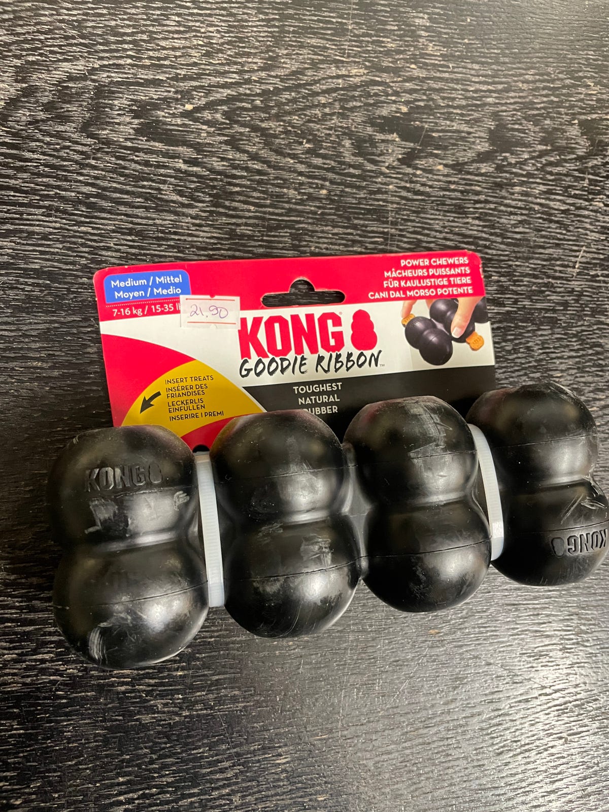 Kong Goodie Ribbon koiran aktivointilelu - uusi - Medium | Tori
