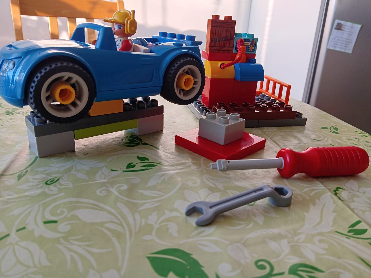 Lego Dublo autokorjaamo bensa-asema | Tori