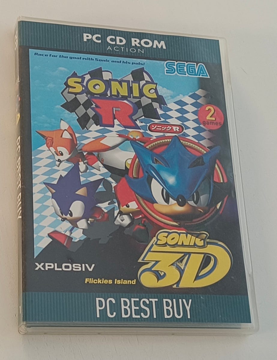 Sonic R + Sonic 3D Blast PC CD ROM | Tori