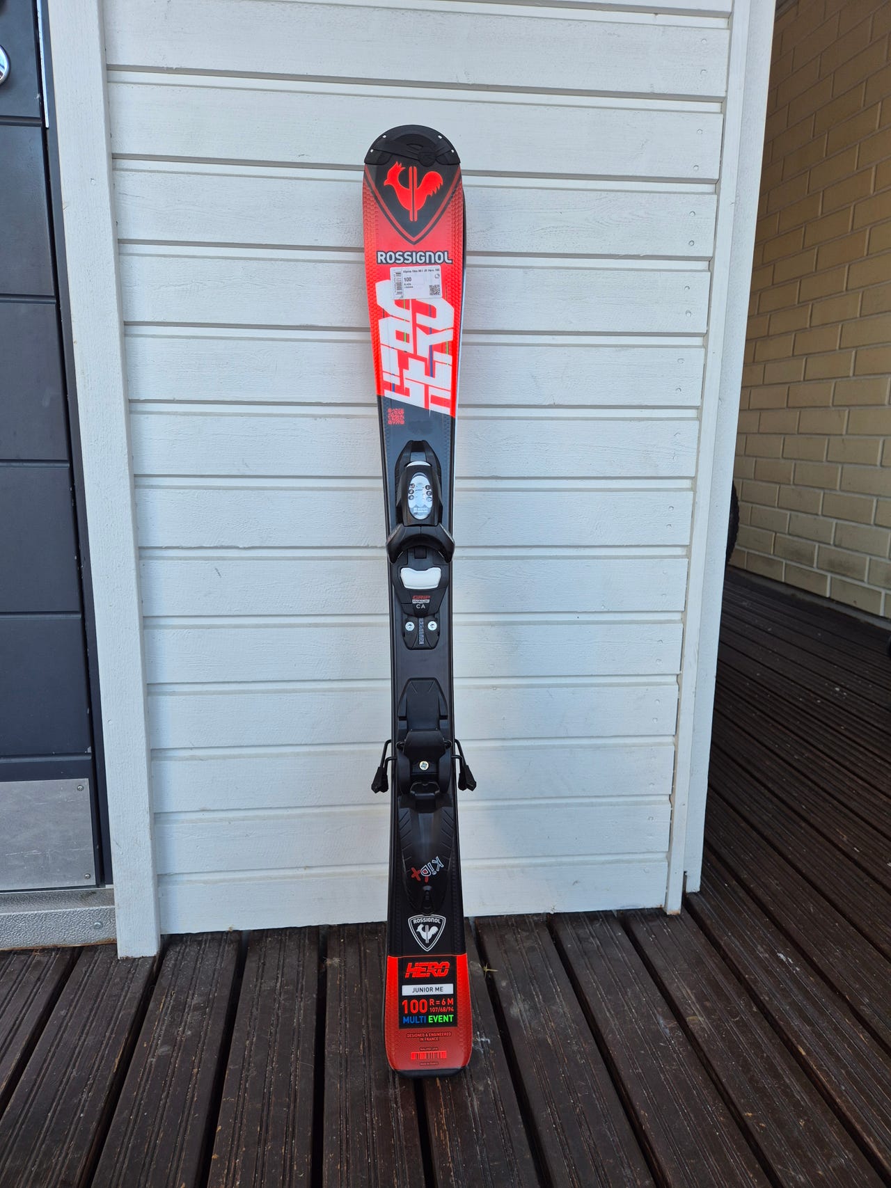 Uudet laskettelusukset + siteet 100cm Rossignol HERO JR HERO JR 100-140 ...