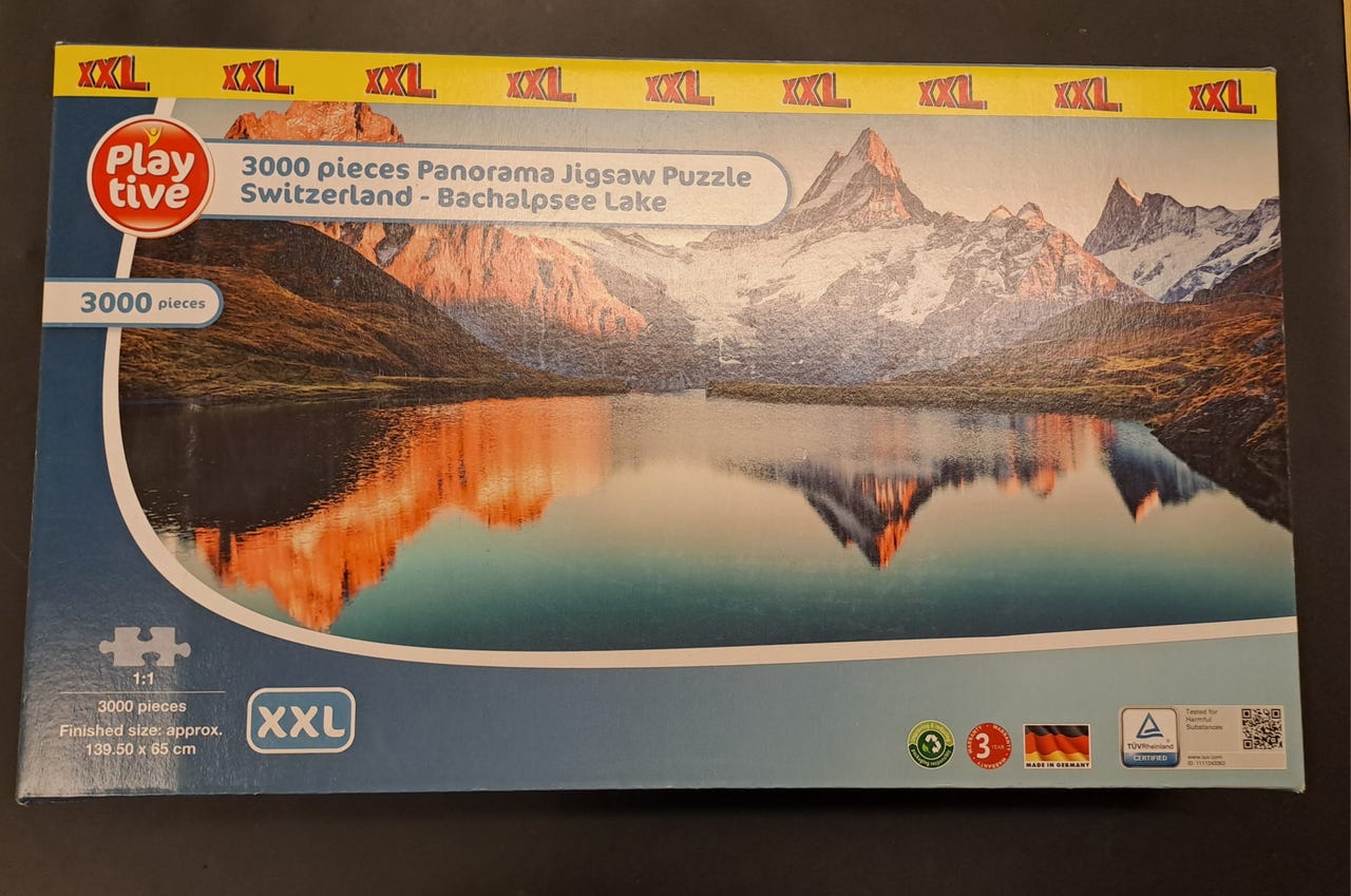 Playtive panorama XXL 3000 palan palapeli - Sveitsi, Bachalpseen järvi ...