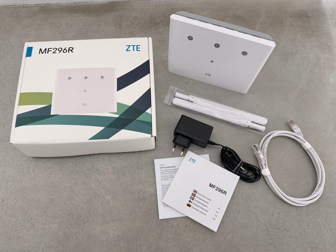 ZTE MF296R 4G-reititin valkoinen | Tori