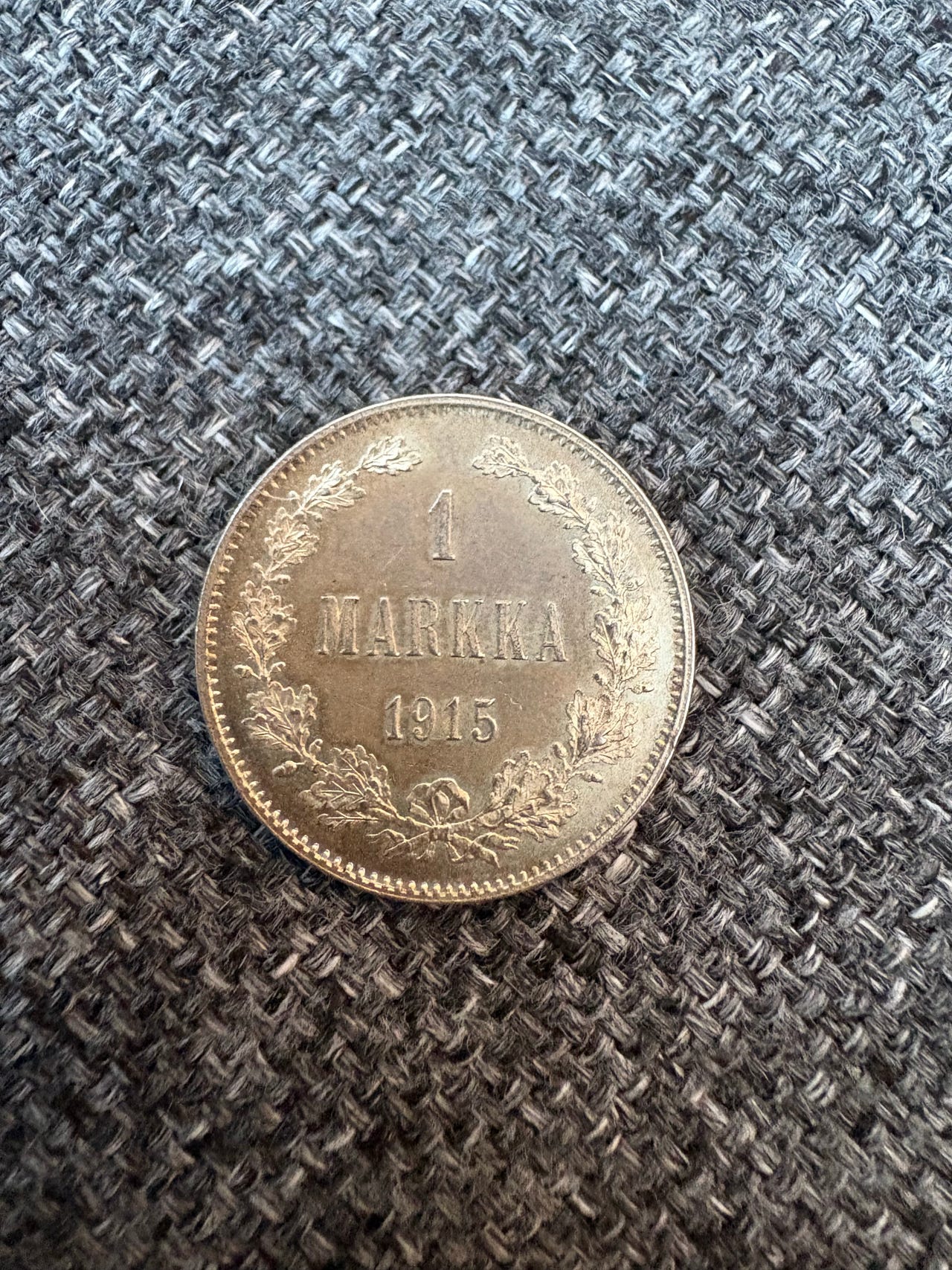 Suomen suuriruhtinaskunta 1 markka hopearaha 1915 | Tori