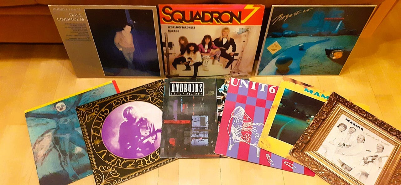 LP-levyt Bogart Co. Squadron Androids Dave Lindholm yms | Tori