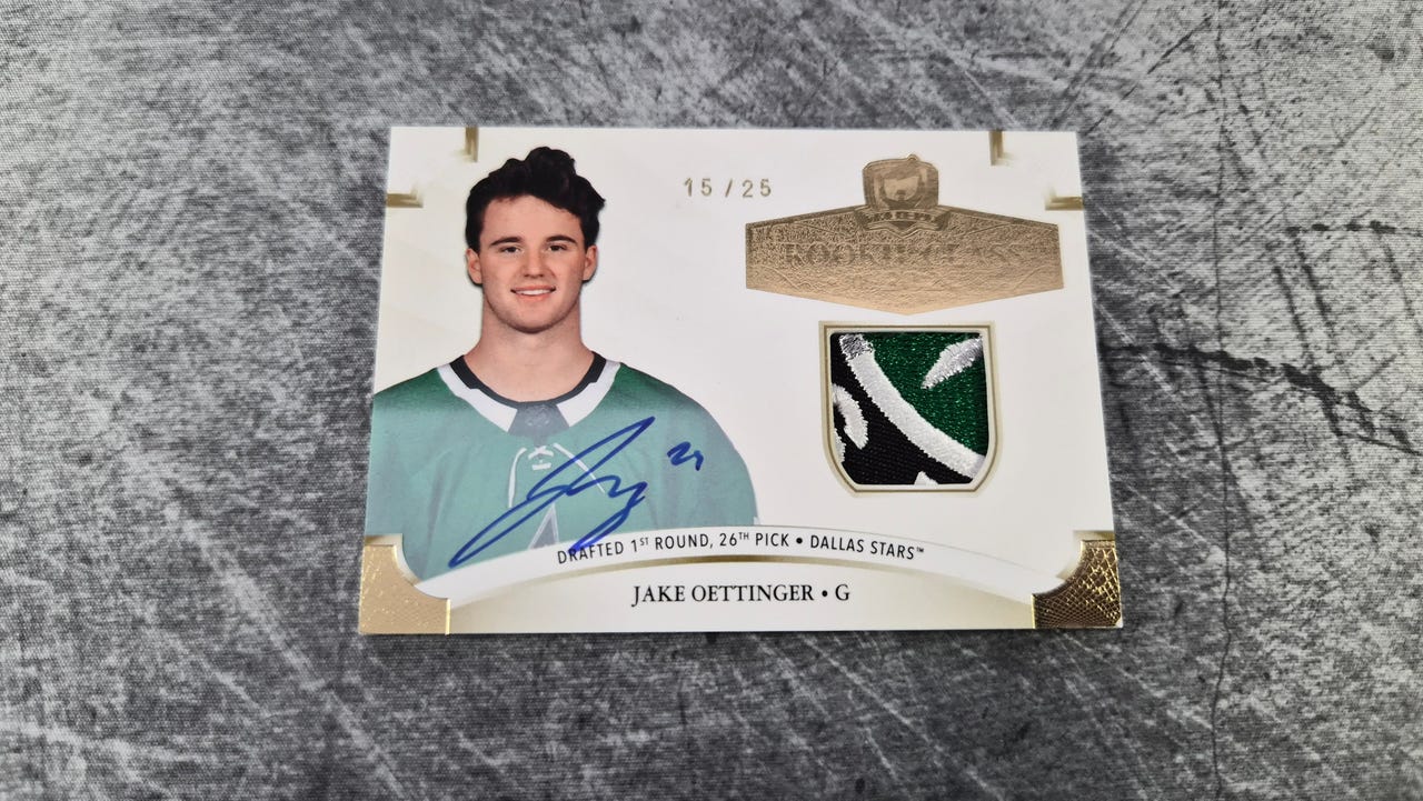 Jake Oettinger 2020-21 The Cup Rookie Class /25 | Tori