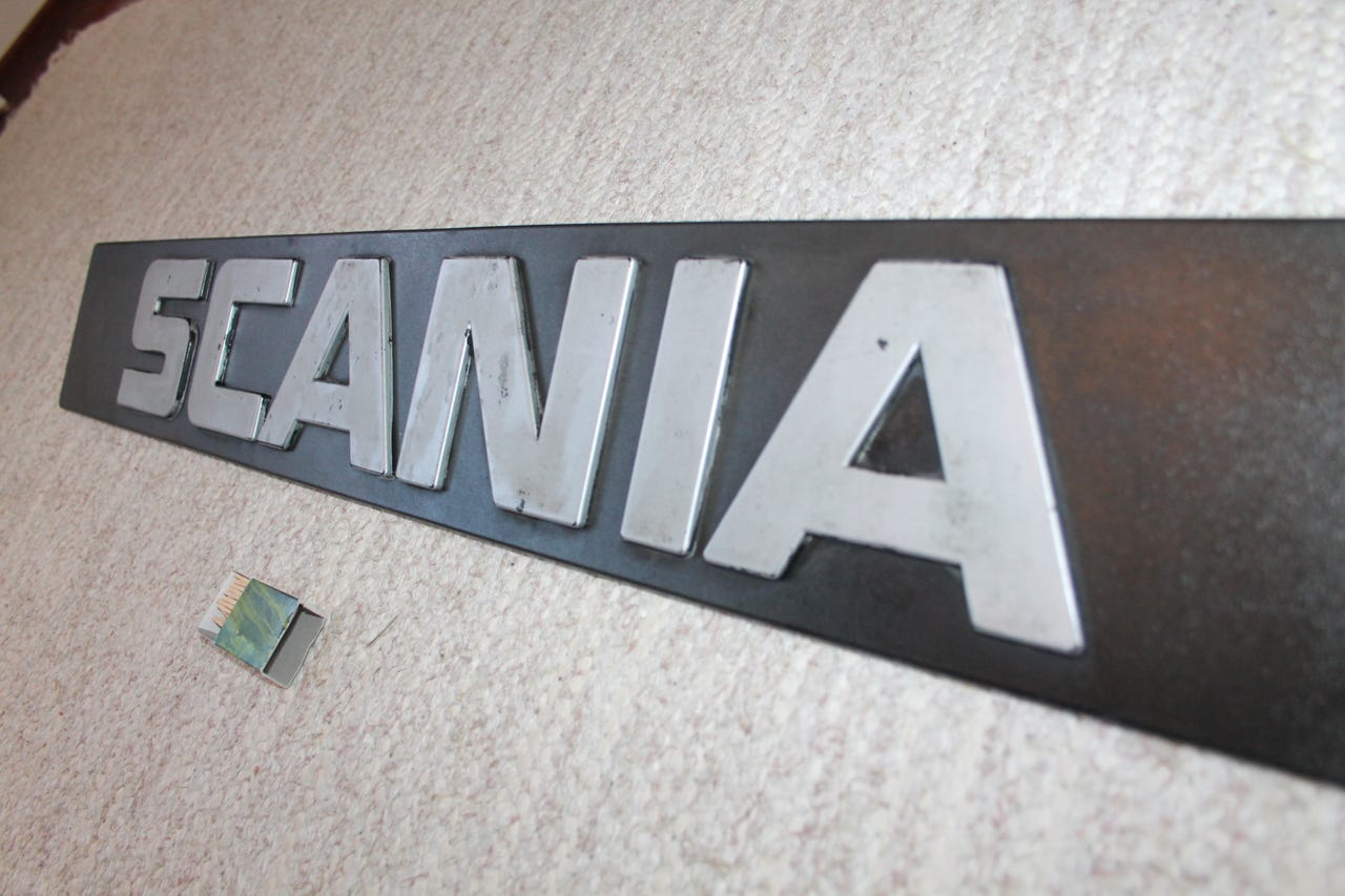 Iso 92cm SCANIA kyltti teksti rekka-auto alkuperäisosa varaosa ...