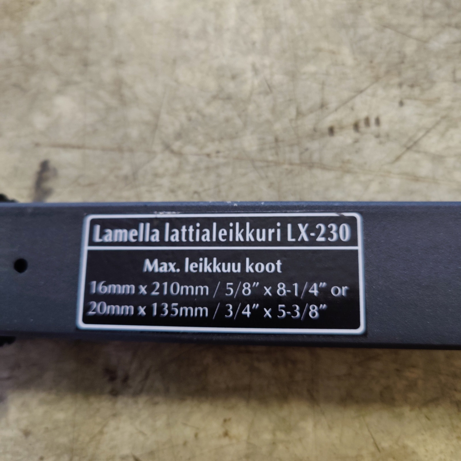 Laminaatti leikkuri lammella xl-230 | Tori