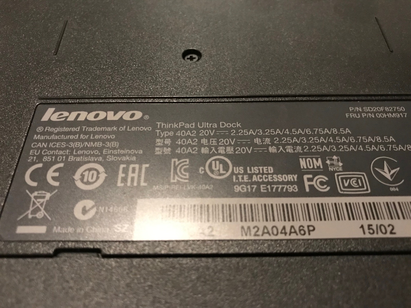 Lenovo ThinkPad 90W Ultra Dock 40A2 | Tori