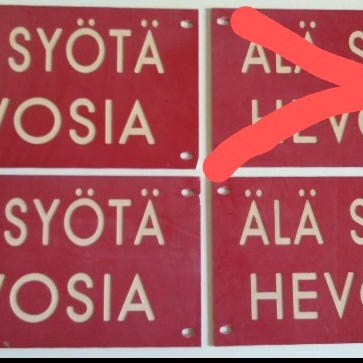 Hevostila kyltti | Tori
