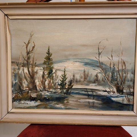 H. Munsterhjelm: Kalastatuspaikka Tammisaaren tienoilla, Teräspiirros ...