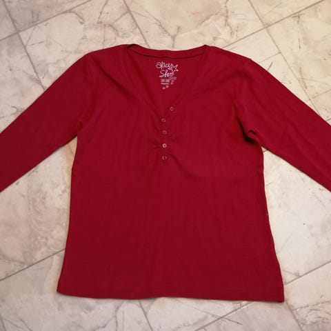 Punainen kimalteleva mesh-paita | Tori