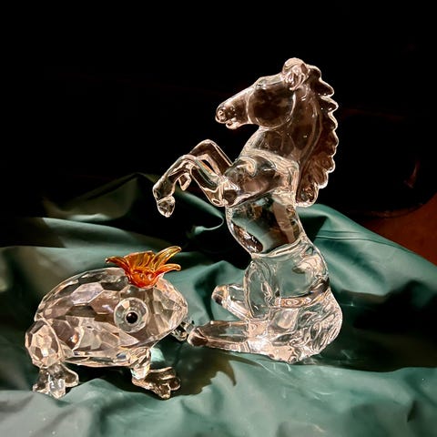 Häikäisevä Spider Conch Shell -pari räätälöidyillä jalustoilla ...