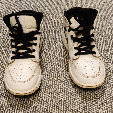 Nike Unisex Air Jordan 1 Mid Lasten Kengät Koko 36,5 Vihreä Musta ...