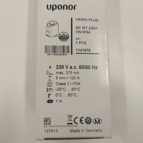 Uponor NC FT 24V 1W IP54 Retrofit Säädin | Tori