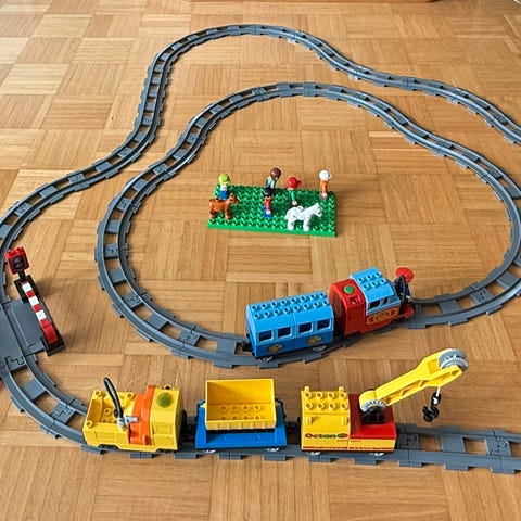 Vanha Lego Duplo juna ja hahmoja | Tori