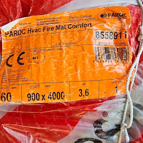 Rockwool Conlit Fire Mat E 30 palonsuojamatto 50 mm | Tori