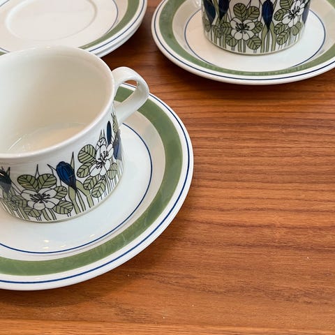 Arabia Krokus kahvikupit 6kpl, Esteri Tomula | Tori