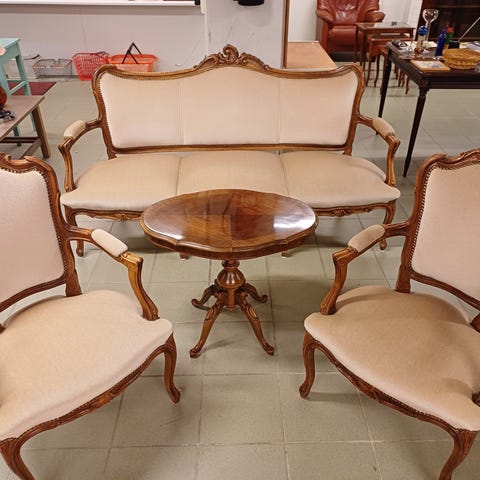 Rokokoo/barokki Sohvaryhmä (tuolit,sohva ja sohvapöytä) | Tori