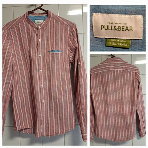Pull&Bear Black Label Collection miesten puuvillapaita S kirjava | Tori