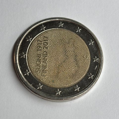 Suomi 2 euron kolikko- Finland 100th Anniversary - Constitution | Tori