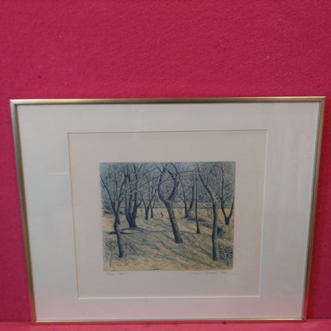 Inari Krohn Taidegrafiikka Talvimaisema 2022 Rajoitettu painos 82/100 ...