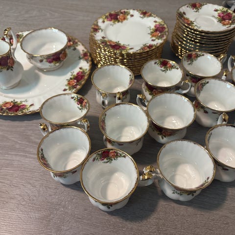 4 kpl Royal Albert Old Country Roses | Tori